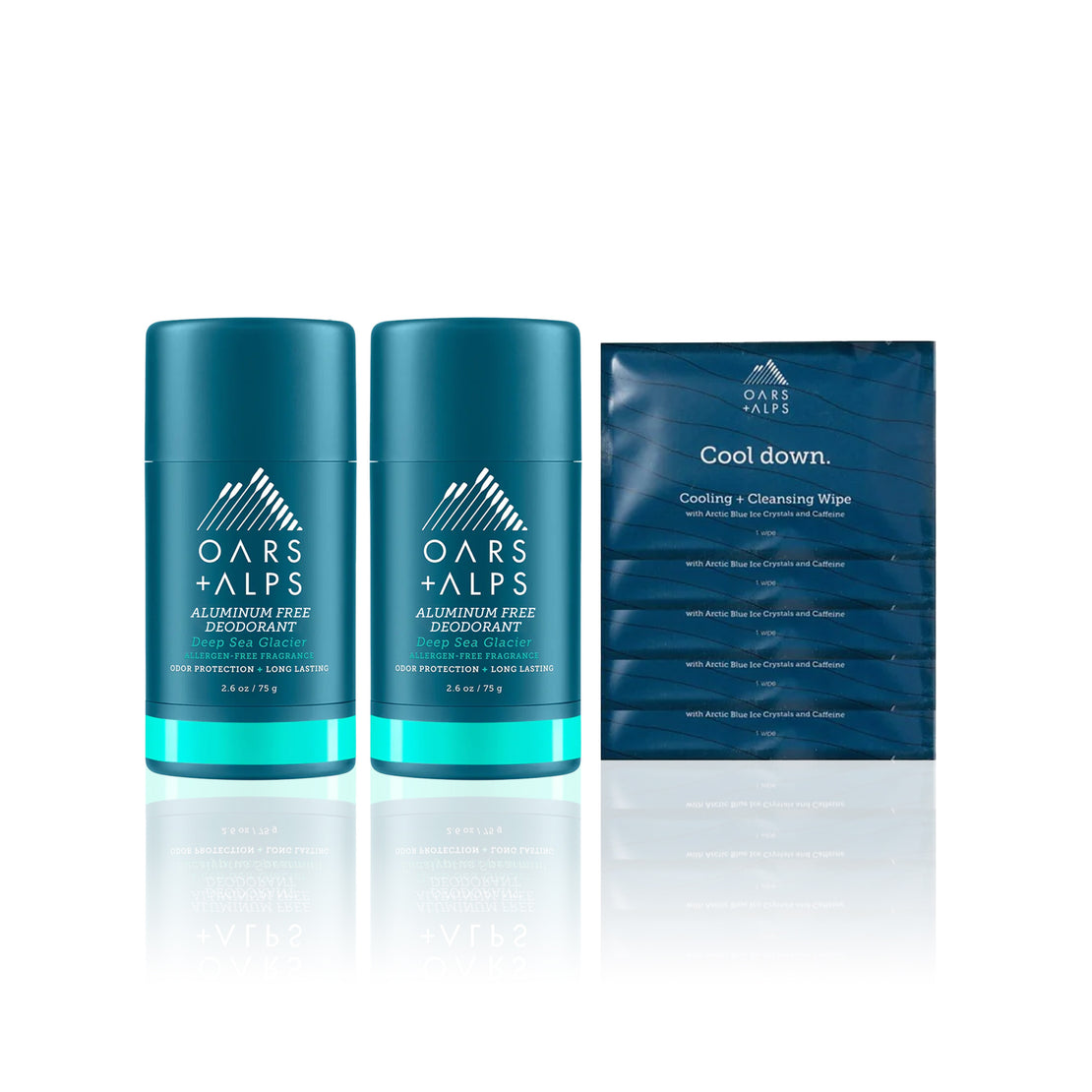 Pit Kit: Body Cleansing Wipes & Deodorant - Deep Sea Glacier