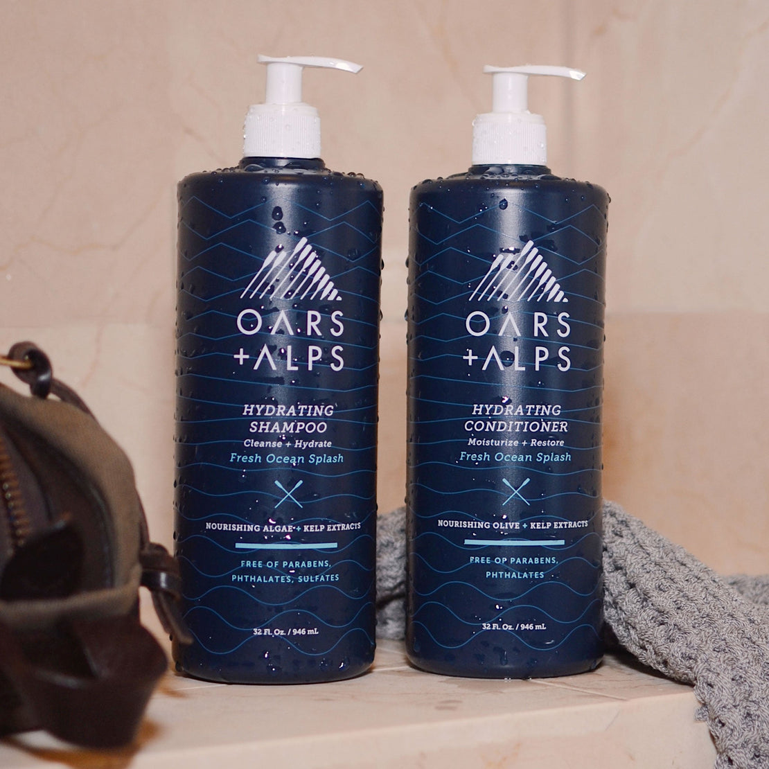 32 Oz Men's Sulfate-Free Shampoo With a Pump - Fresh Ocean Splash